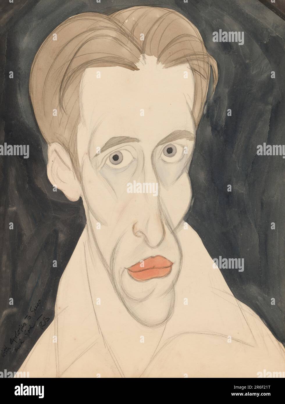 Ralph Barton Self-Portrait. Date: c. 1925. Watercolor and graphite on ...