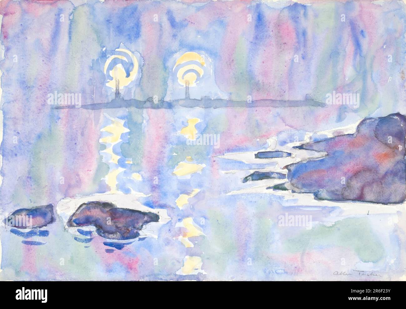 Watercolor no. 73, Blue and Lavender. watercolor. Date: 1928. Museum ...