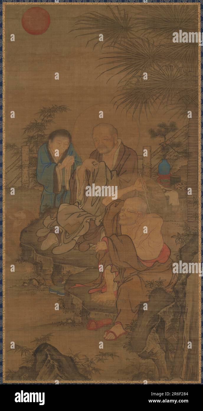 Mending Clothes in the Early Morning Sun. Origin: China. Period: Ming ...