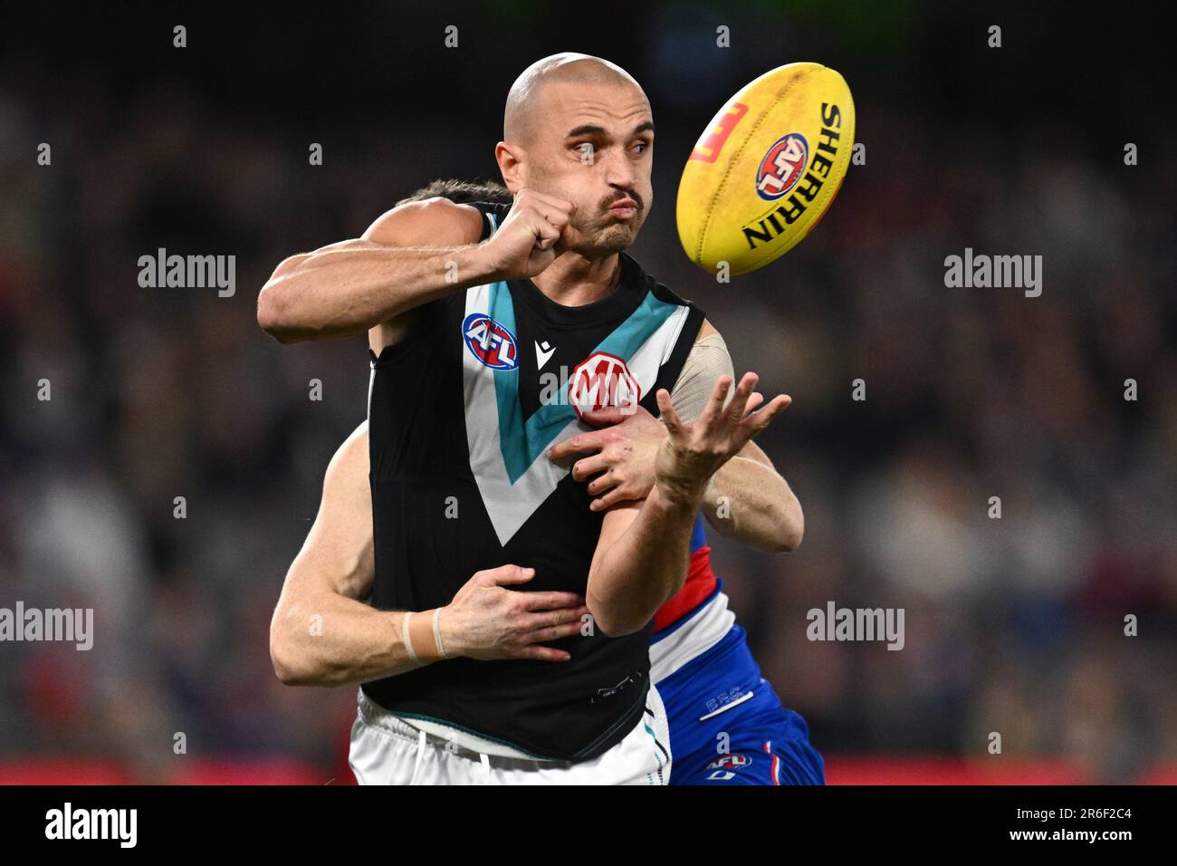 Melbourne, Australia. 09th June, 2023. Sam Powell-Pepper of Port ...