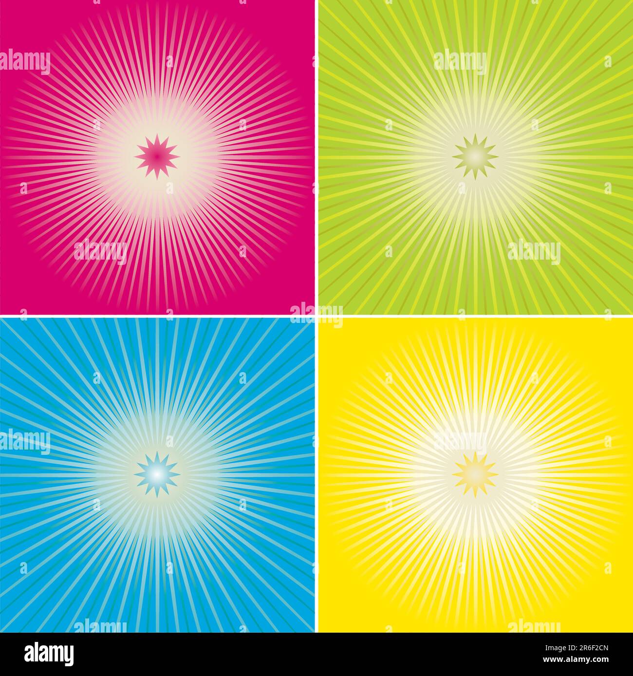 four color sunglight effect background Stock Vector Image & Art - Alamy