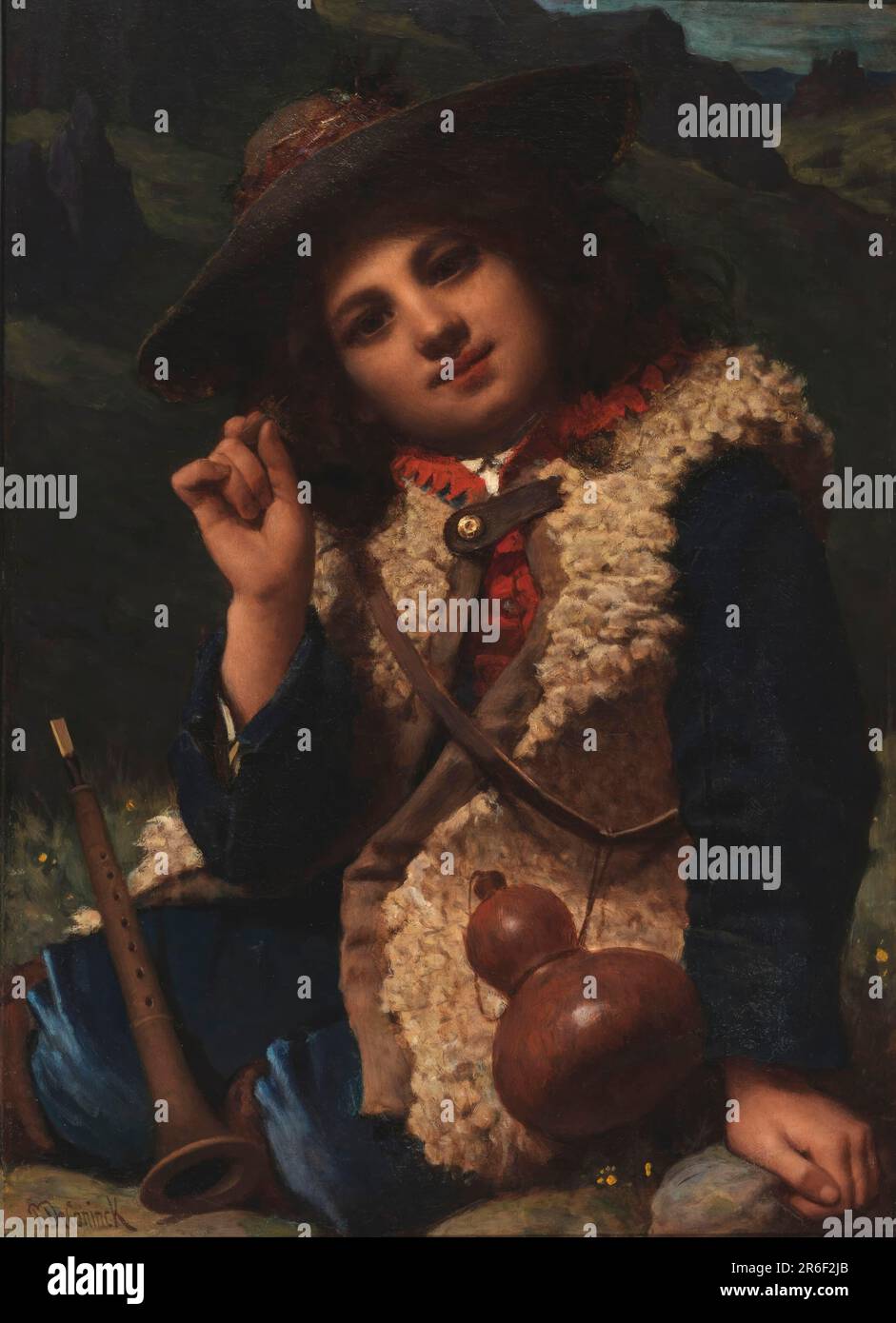 Italian Boy in Sheepskin Jacket. Date: ca. 1855. oil on canvas. Museum ...