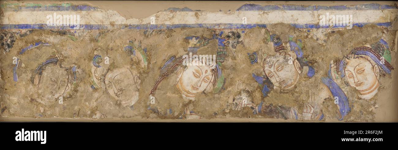 Celestial Figures, from Cave 224. Date: 4th-6th century. stucco with ...