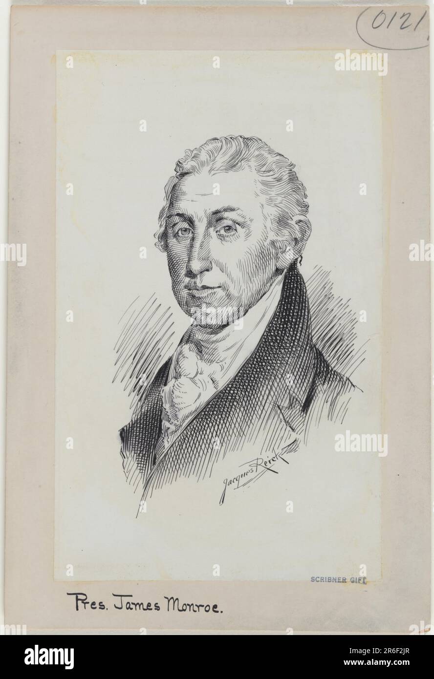 James Monroe. ink on paper. Date: c. 1899-1920. Museum: NATIONAL ...