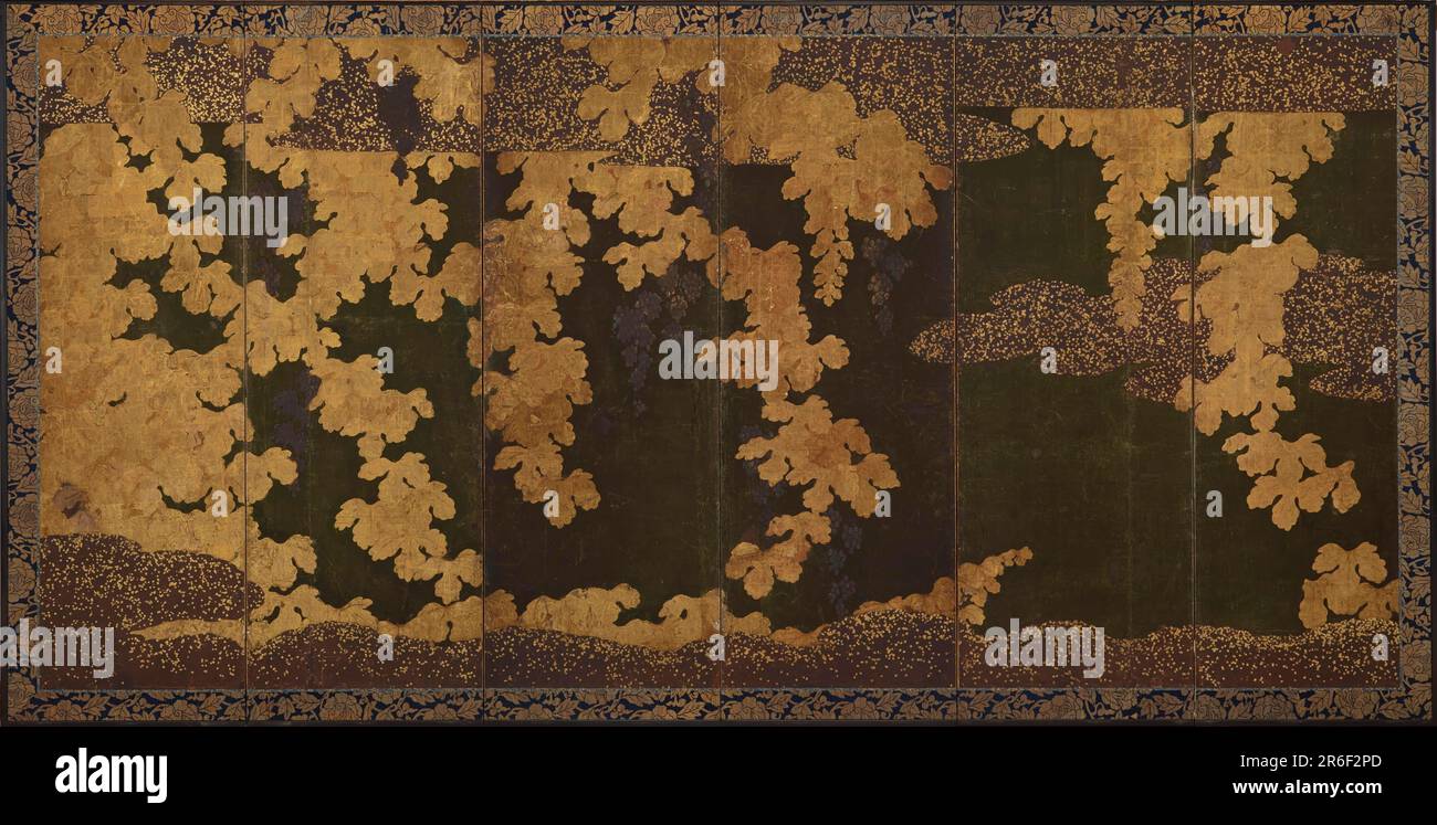 Grape vines. Origin: Japan. Date: 1568-1615. Period: Momoyama period ...