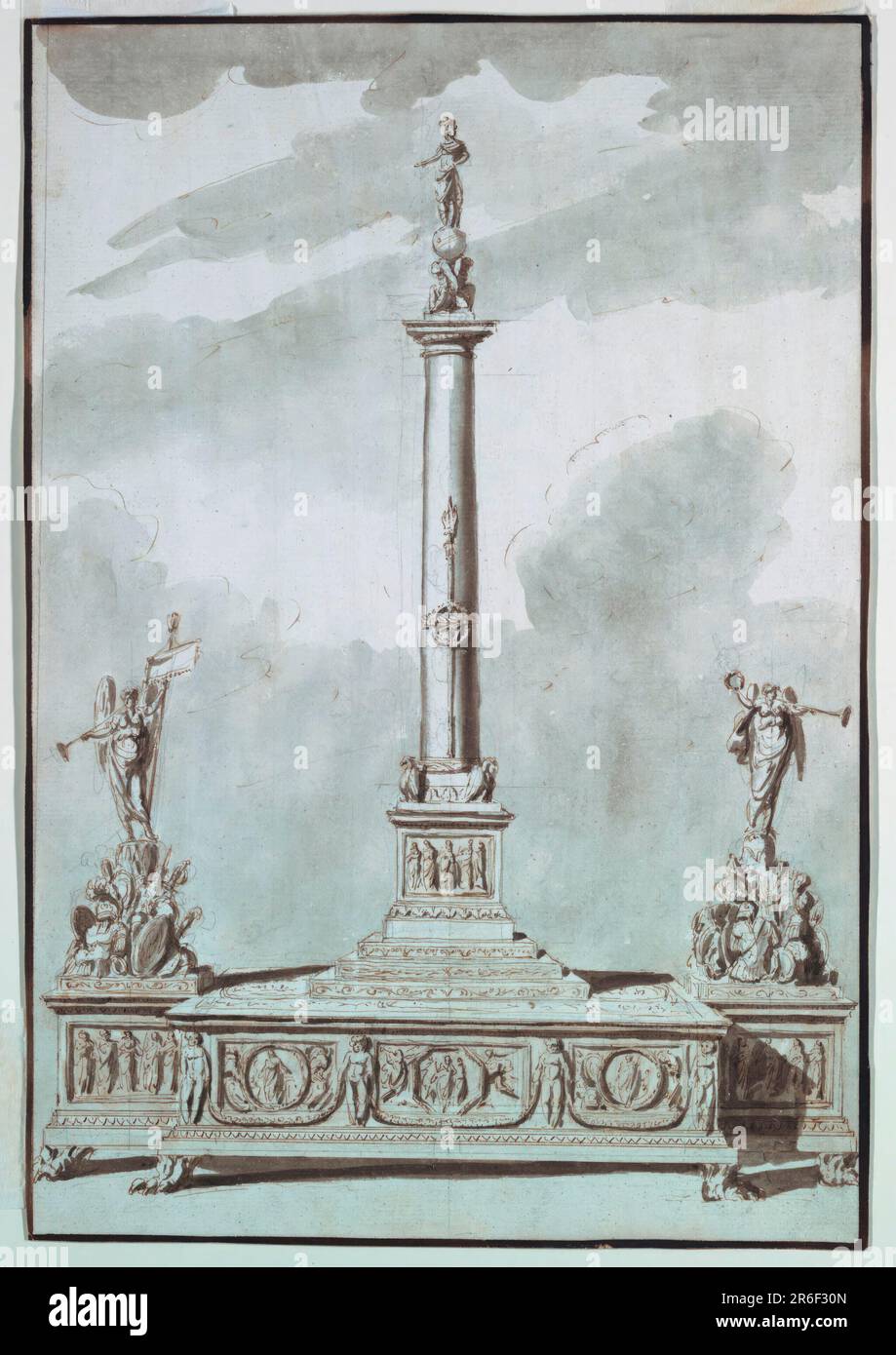 Shown slightly from above. Below is a dodecagonal pedestal, formed by a ...