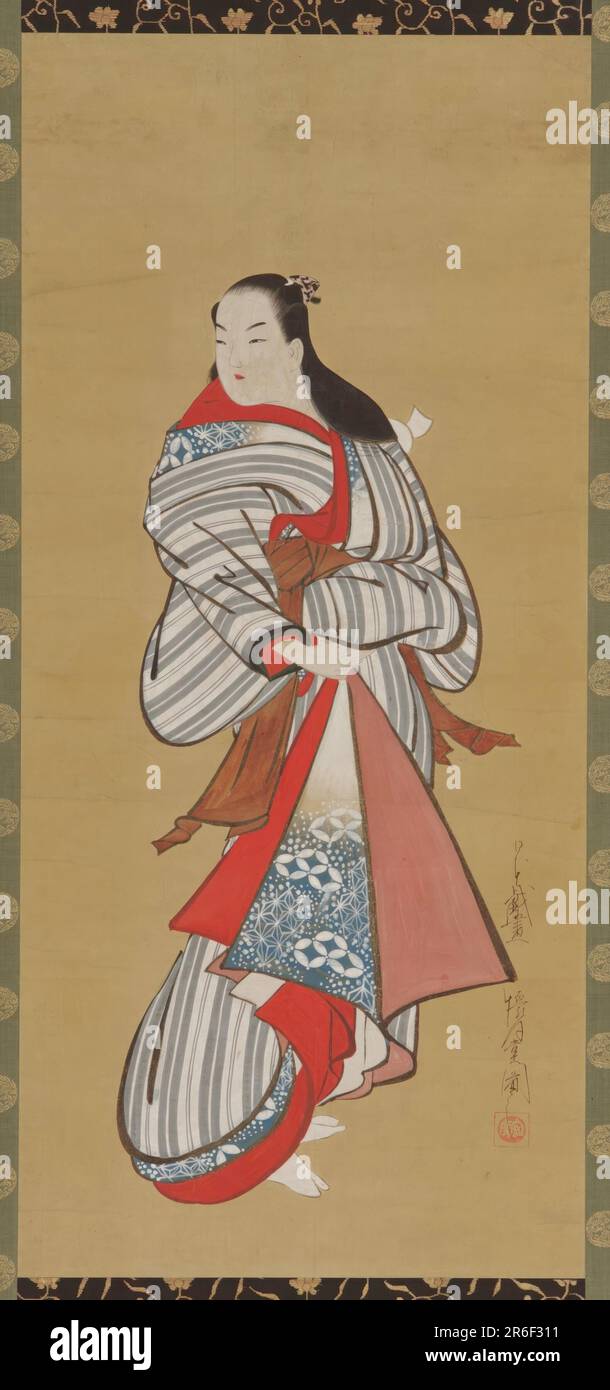 Yujo standing. Origin: Japan. Period: Edo period. Date: 1615-1868. Full ...