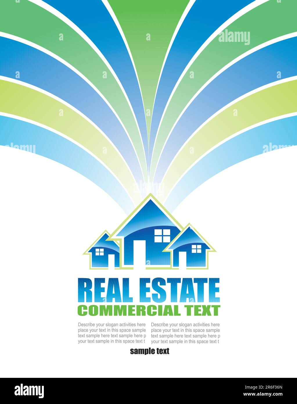 Abstract Real Estate Background for Brochure of flyers Stock Vector ...