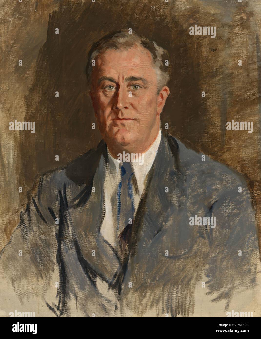 Franklin Delano Roosevelt. oil on canvas. Date: c. 1933. Museum ...