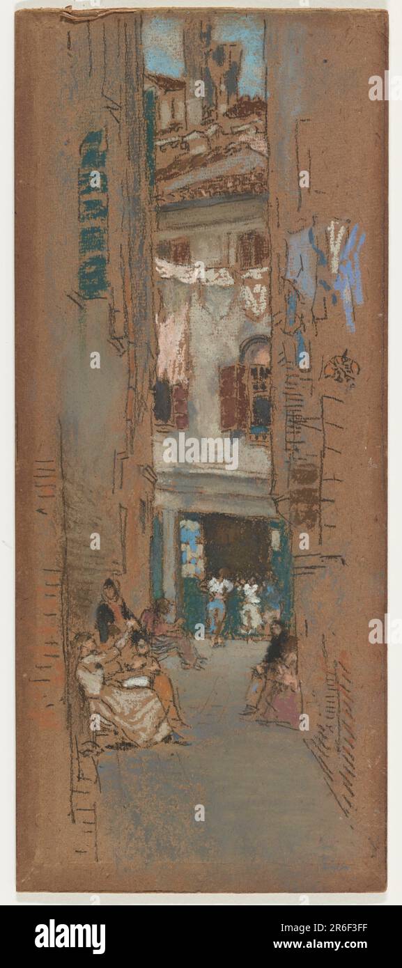 Bead Stringers. Date: 1880. Origin: United States. Crayon and pastel on ...