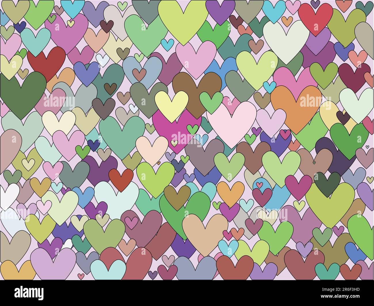 Coloured love hearts hi-res stock photography and images - Alamy