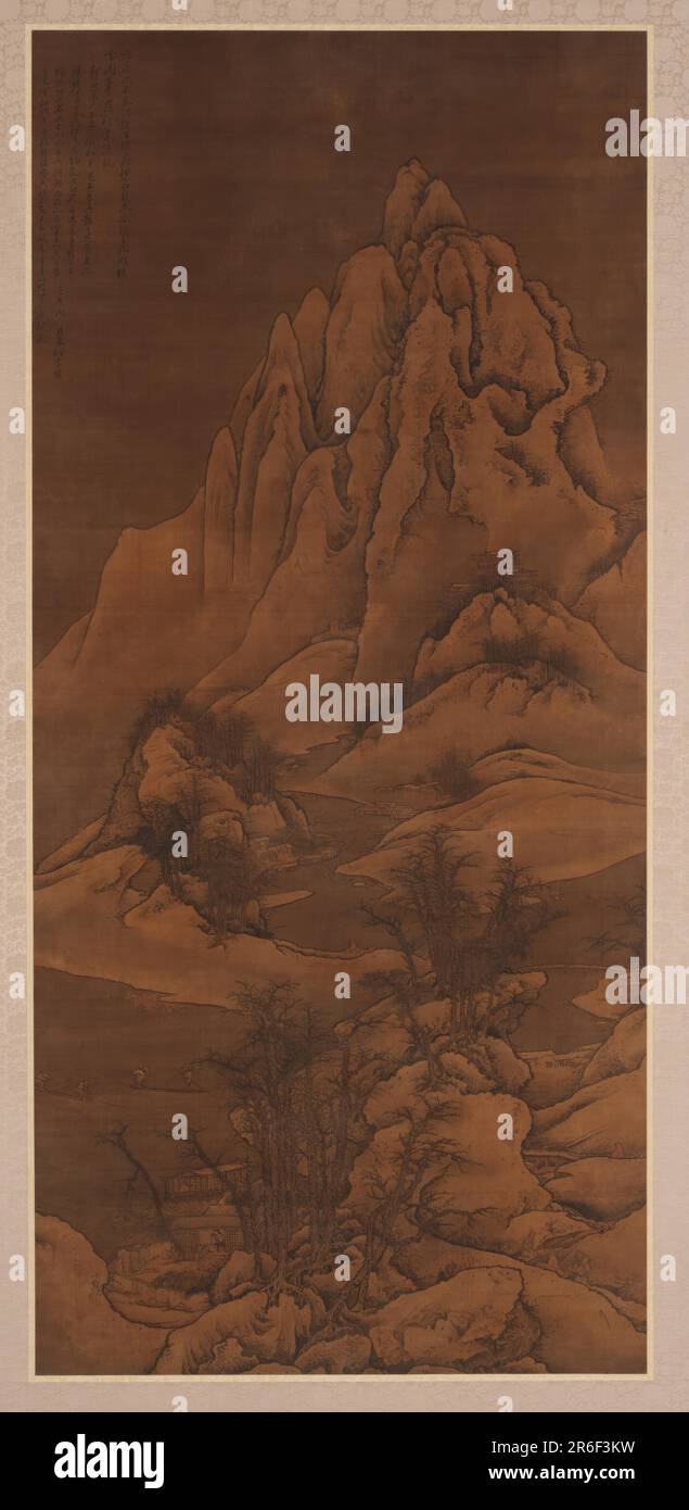 Snowscape after Guo Xi. Origin: China. Period: Qing dynasty. Ink on ...