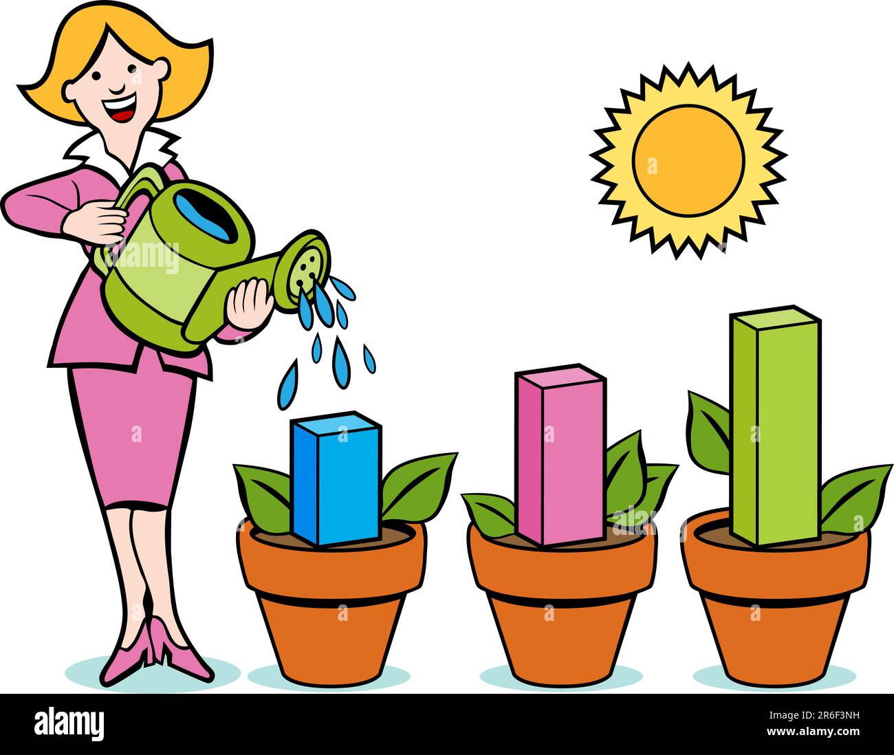Pouring water pot Stock Vector Images - Alamy