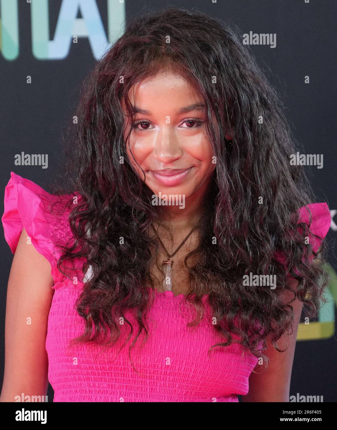 Los Angeles, USA. 08th June, 2023. Jordyn Curet arrives at the Disney Pixar's ELEMENTAL Los ...