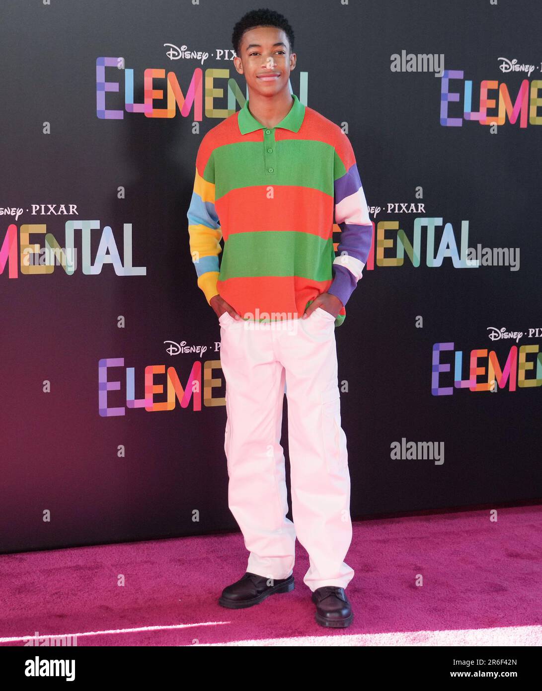 Los Angeles, USA. 08th June, 2023. Isaiah Russell-Bailey arrives at the ...