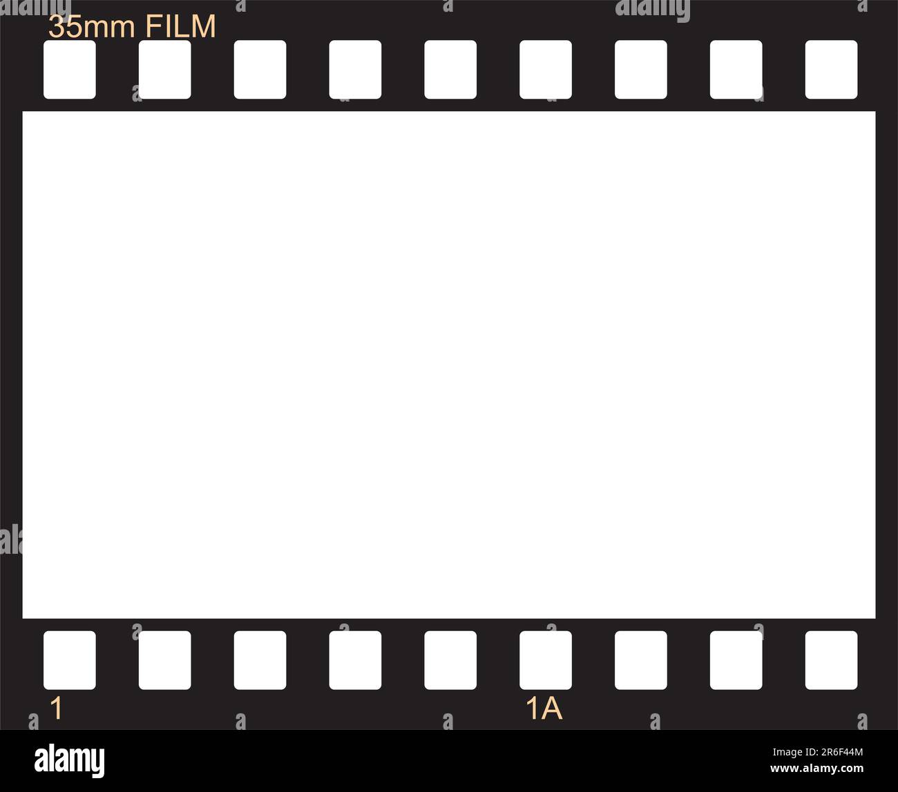 Vector illustration of vintage photographic 35 mm film sheet Stock ...