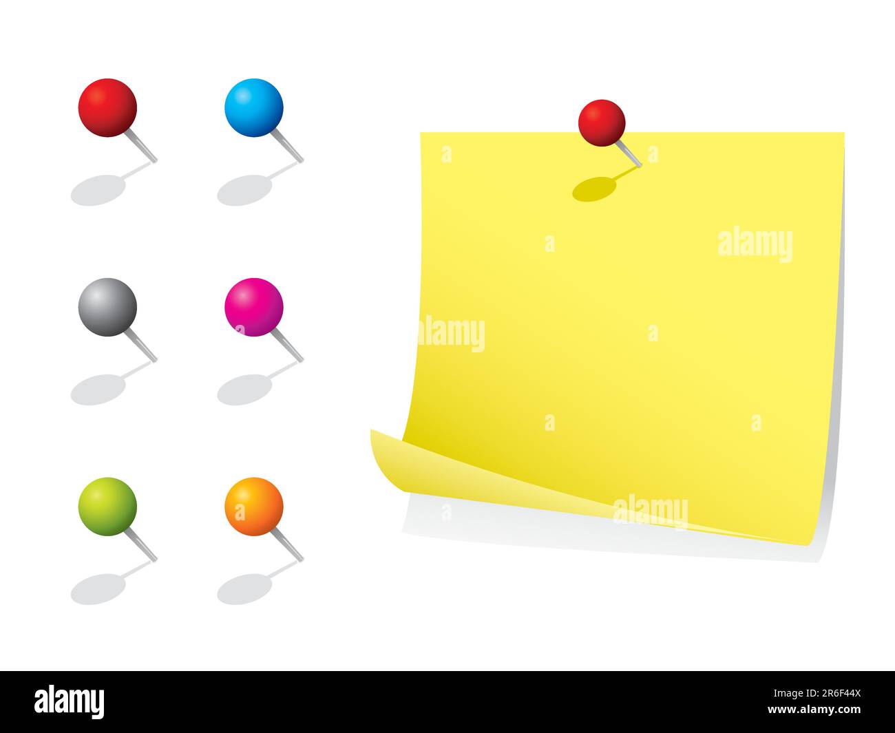 Plastic paper clip Stock Vector Images - Alamy