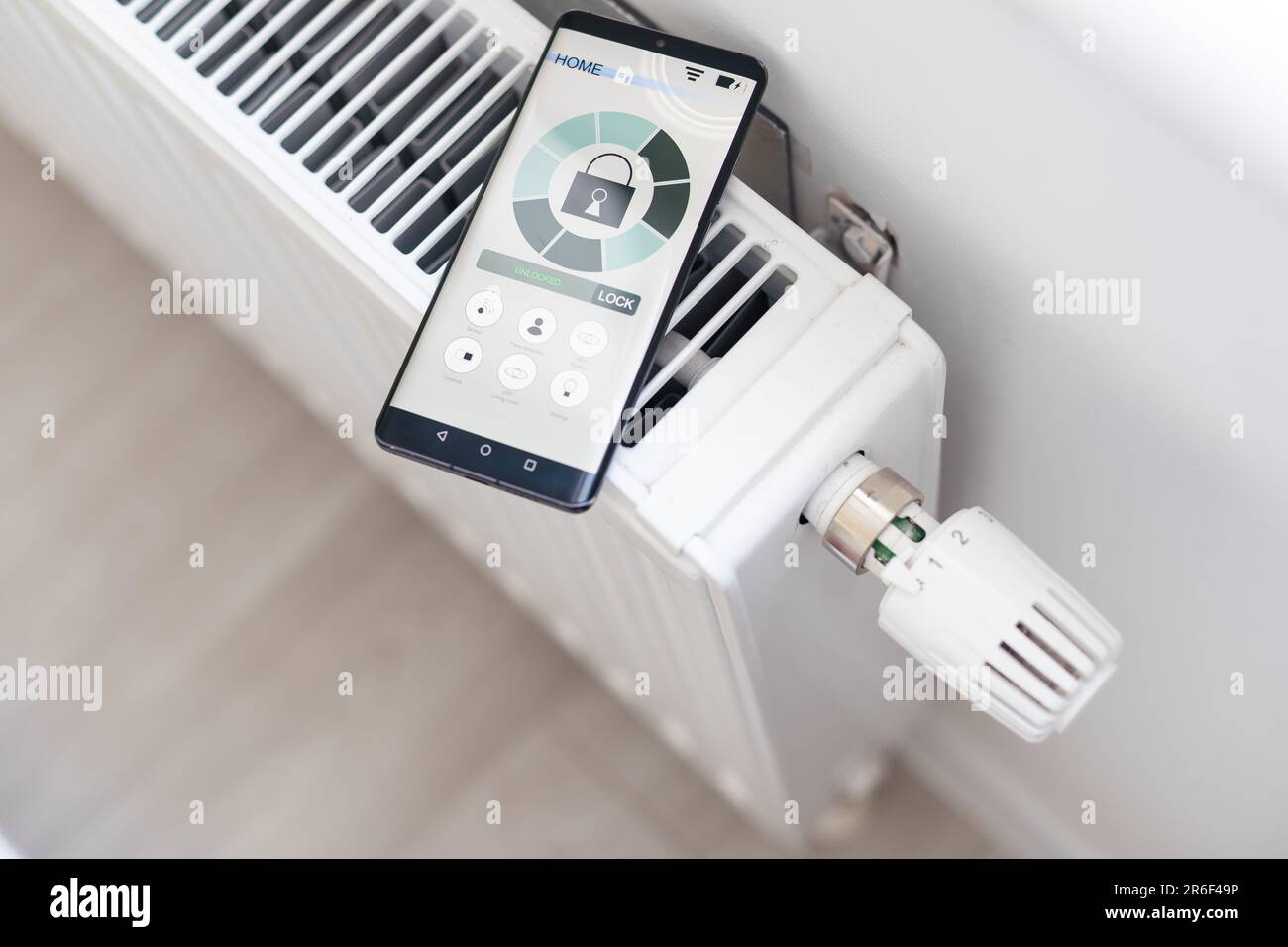 Adjusting Temperature Of Digital Smart Thermostat Using Mobile Phone ...