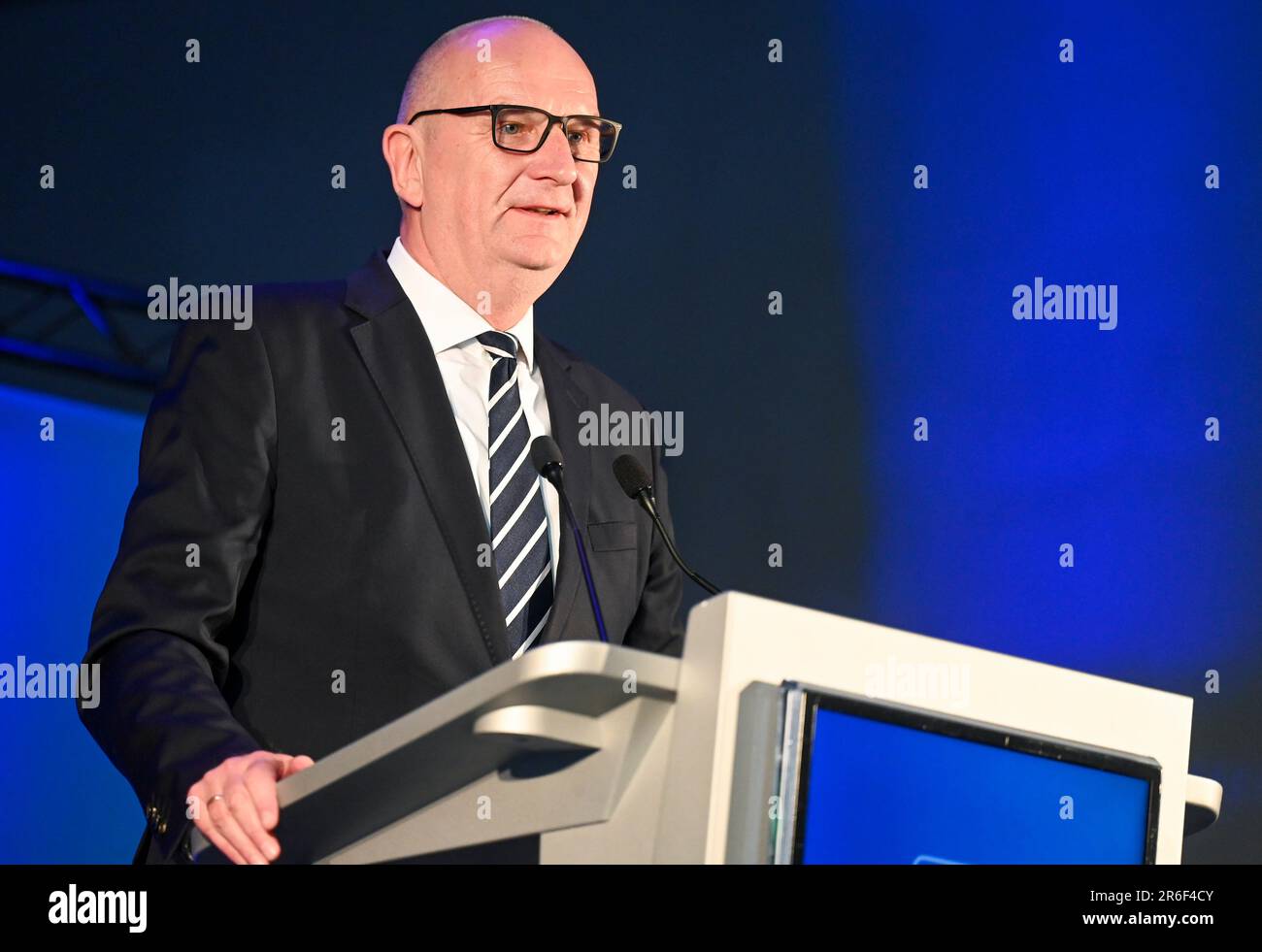 Blankenfelde Mahlow, Germany. 09th June, 2023. Dietmar Woidke (SPD ...
