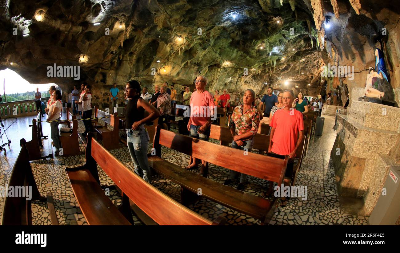 bom jesus da lapa, bahia, brazil - june 5, 2023: Devotees attend mass ...