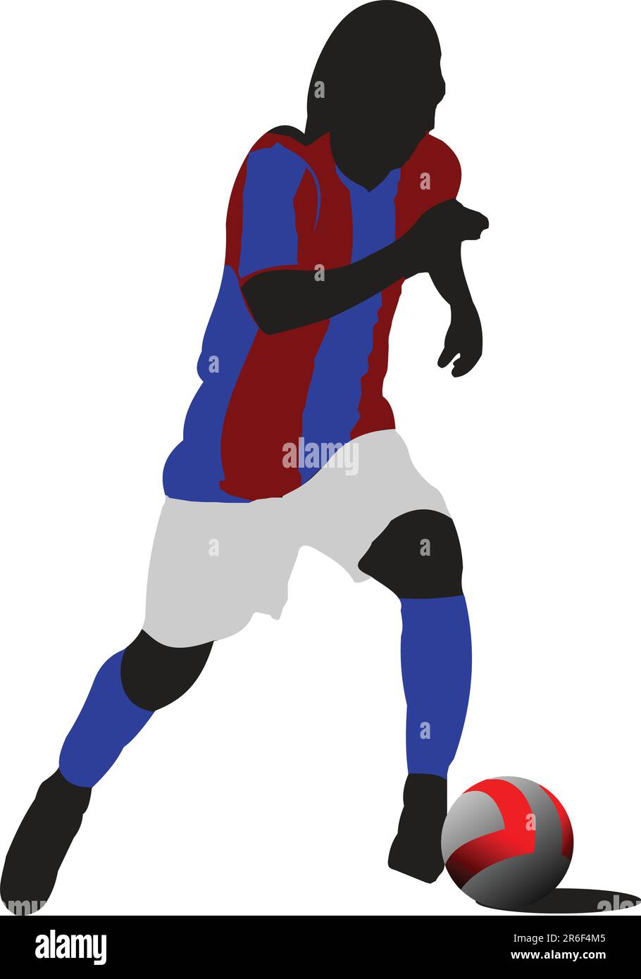 Soccer players. Vector illustration Stock Vector Image & Art - Alamy