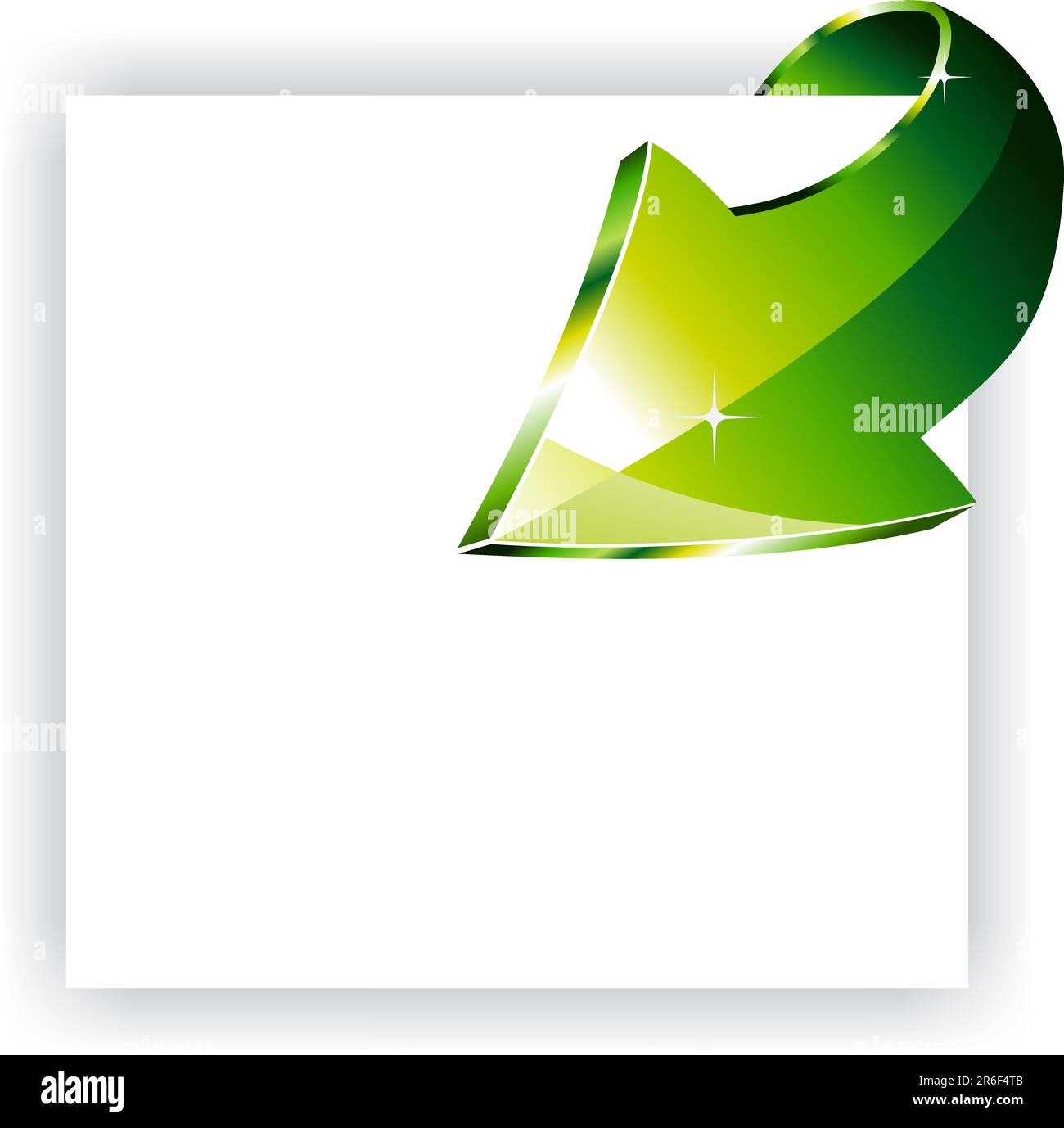 Abstract Arrow pointing to the center of the image, starting from ...