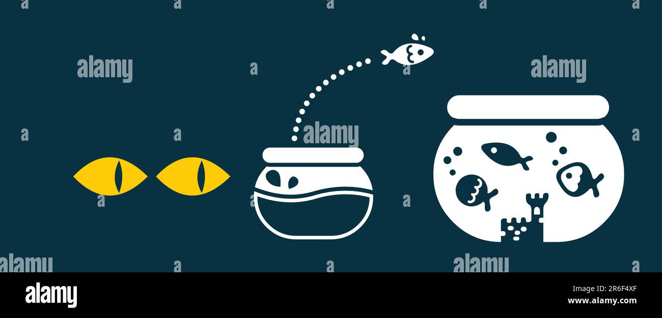 Prey for bigger fish Stock Vector Images - Alamy