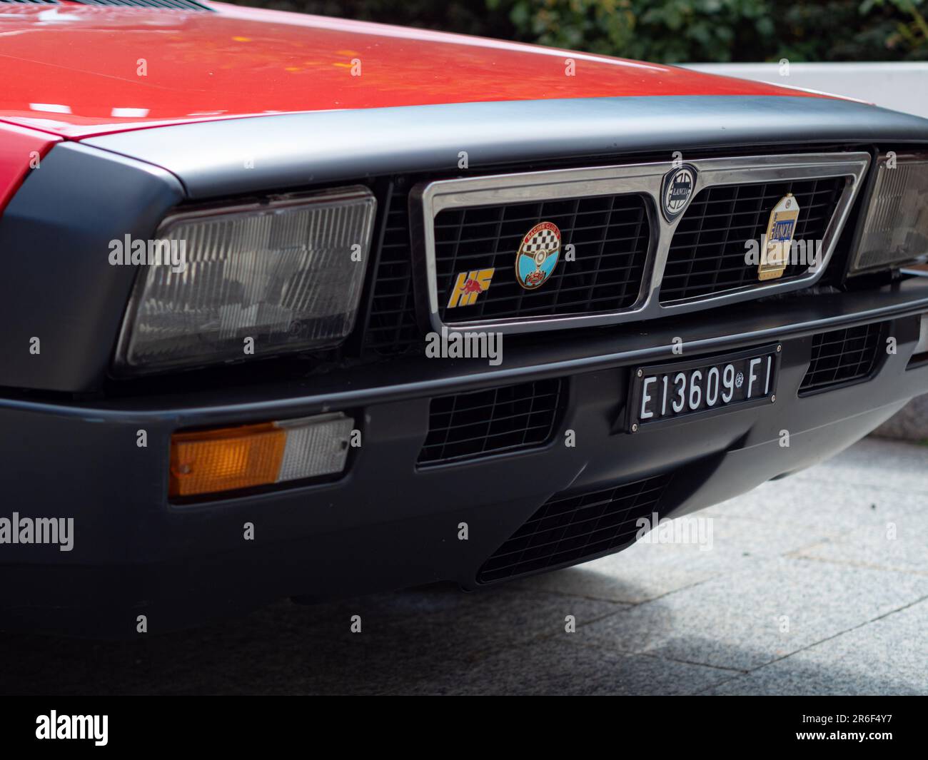A front-side picture of a Lancia Montecarlo Stock Photo - Alamy