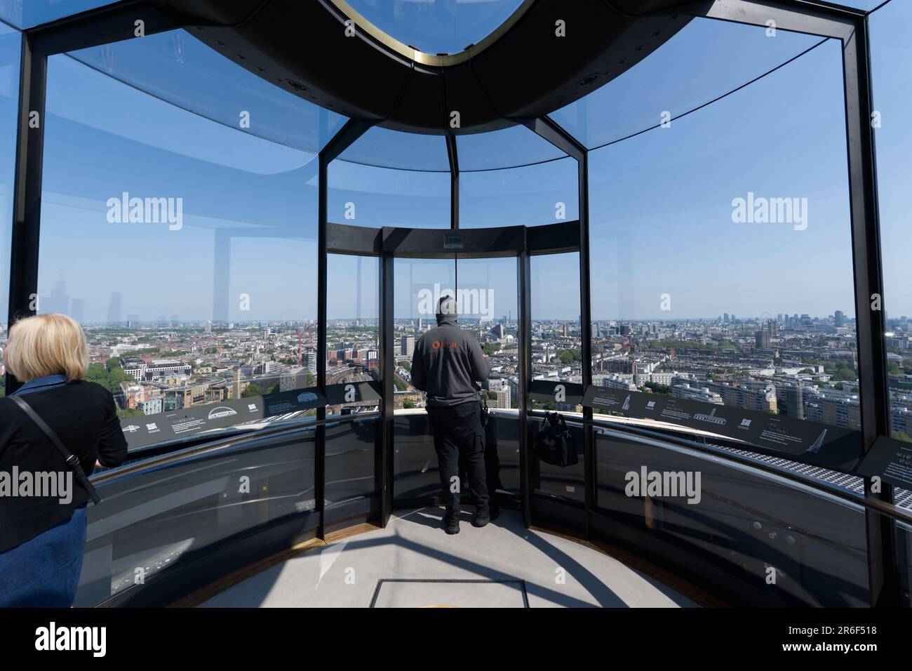 Lift 109 chimney lift in Battersea Power Station Stock Photo - Alamy