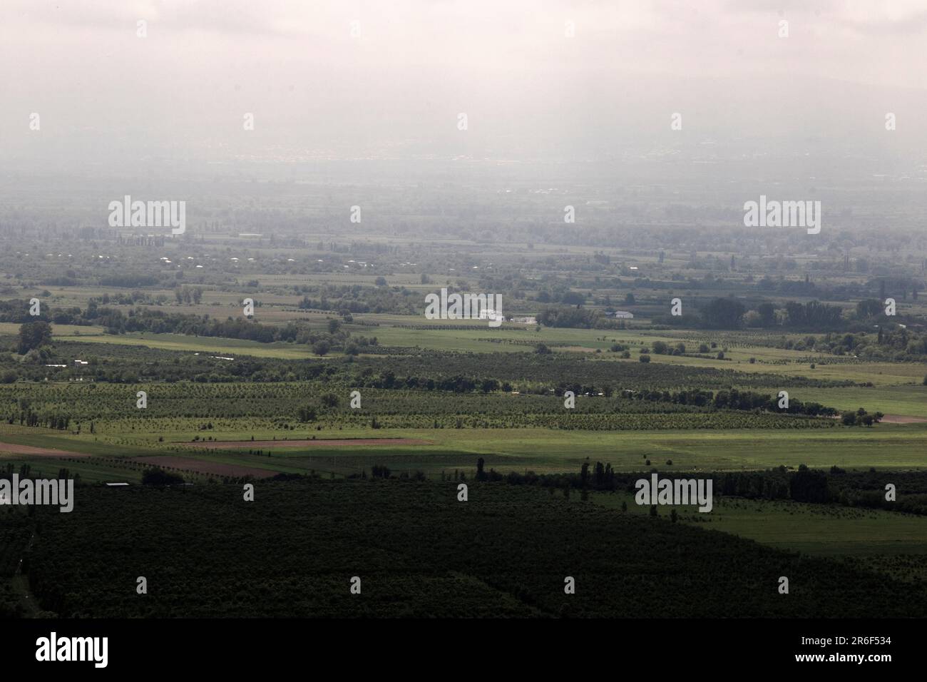 Alazani valley landscape and view in Kakheti, Georgia Stock Photo - Alamy
