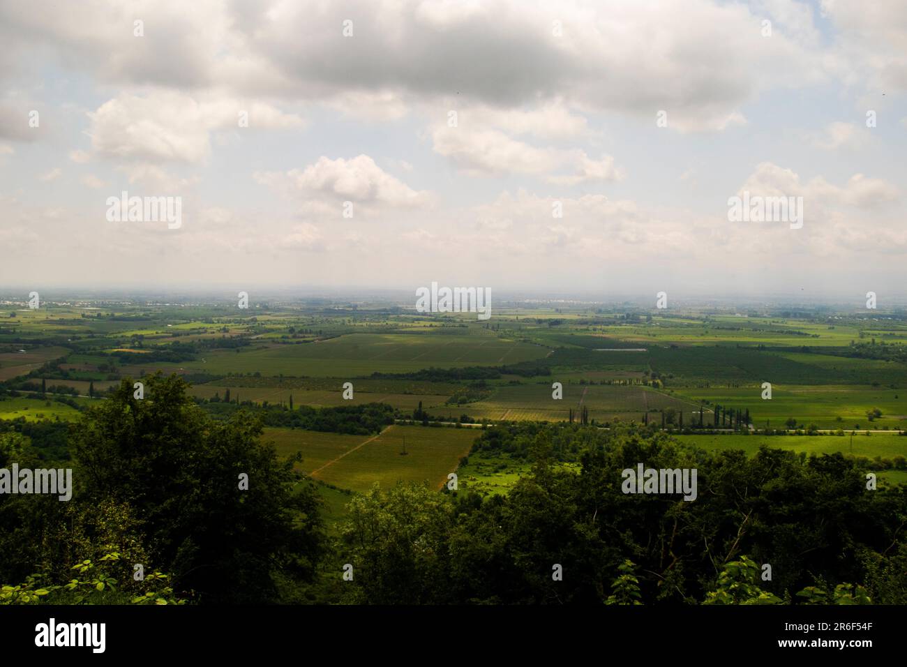 Alazani valley landscape and view in Kakheti, Georgia Stock Photo - Alamy