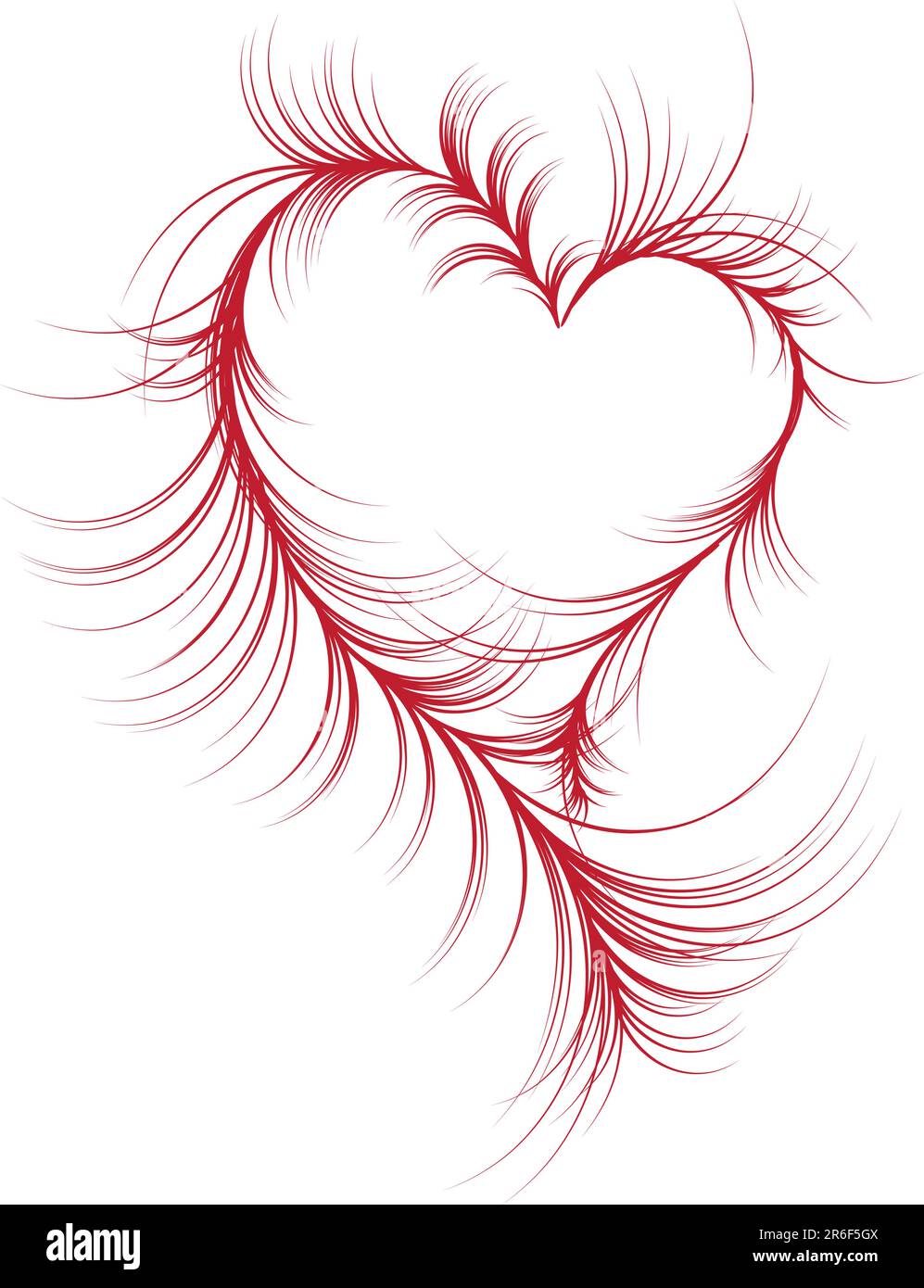 abstract heart design with swirls, vector Stock Vector Image & Art - Alamy