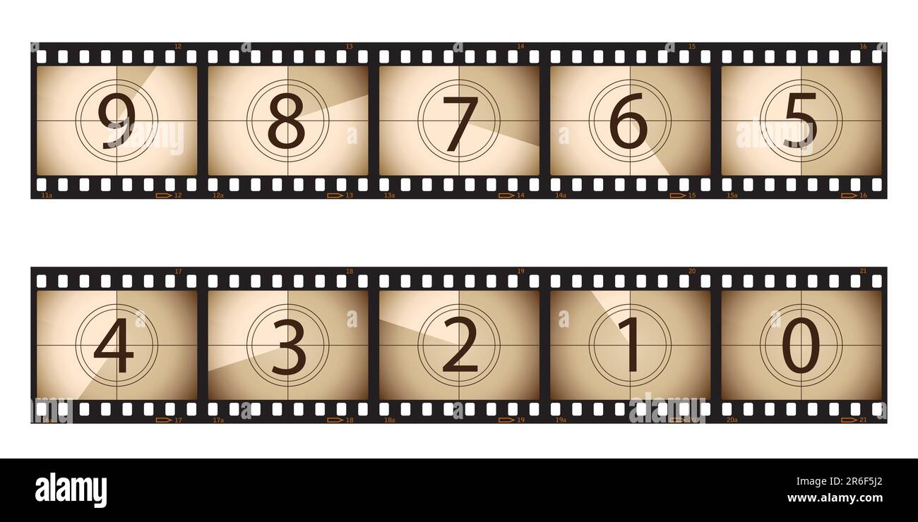 Film strip countdown. Please check my portfolio for more film ...