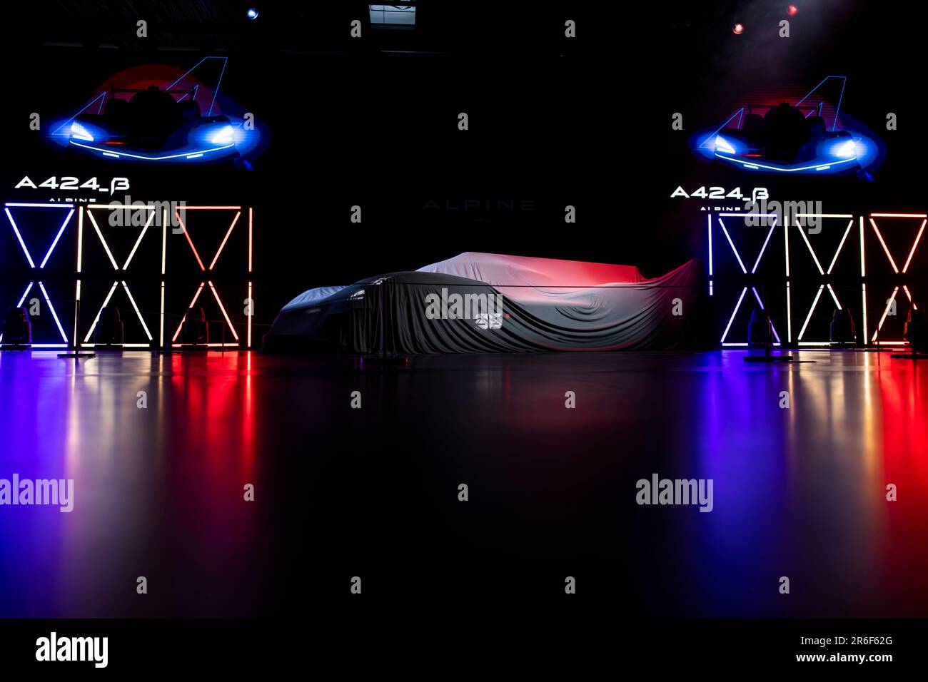 Le Mans, France. 08th June, 2023. Presentation of the Alpine A424 Beta ...