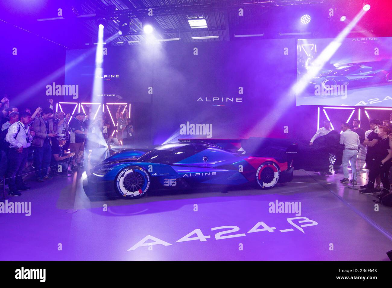 Le Mans, France. 09th June, 2023. Presentation of the Alpine A424 Beta ...