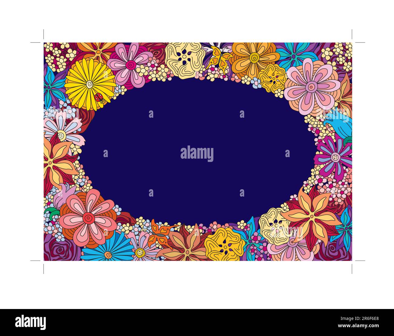 Oval frame leaf Cut Out Stock Images & Pictures - Alamy