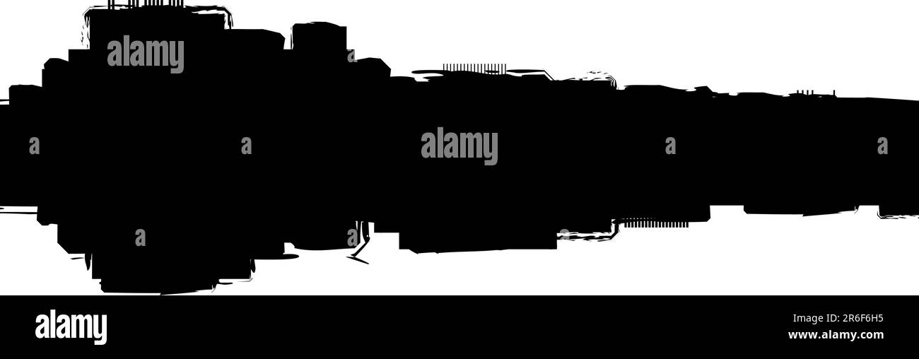 modern black and white abstract band with copy space Stock Vector Image ...