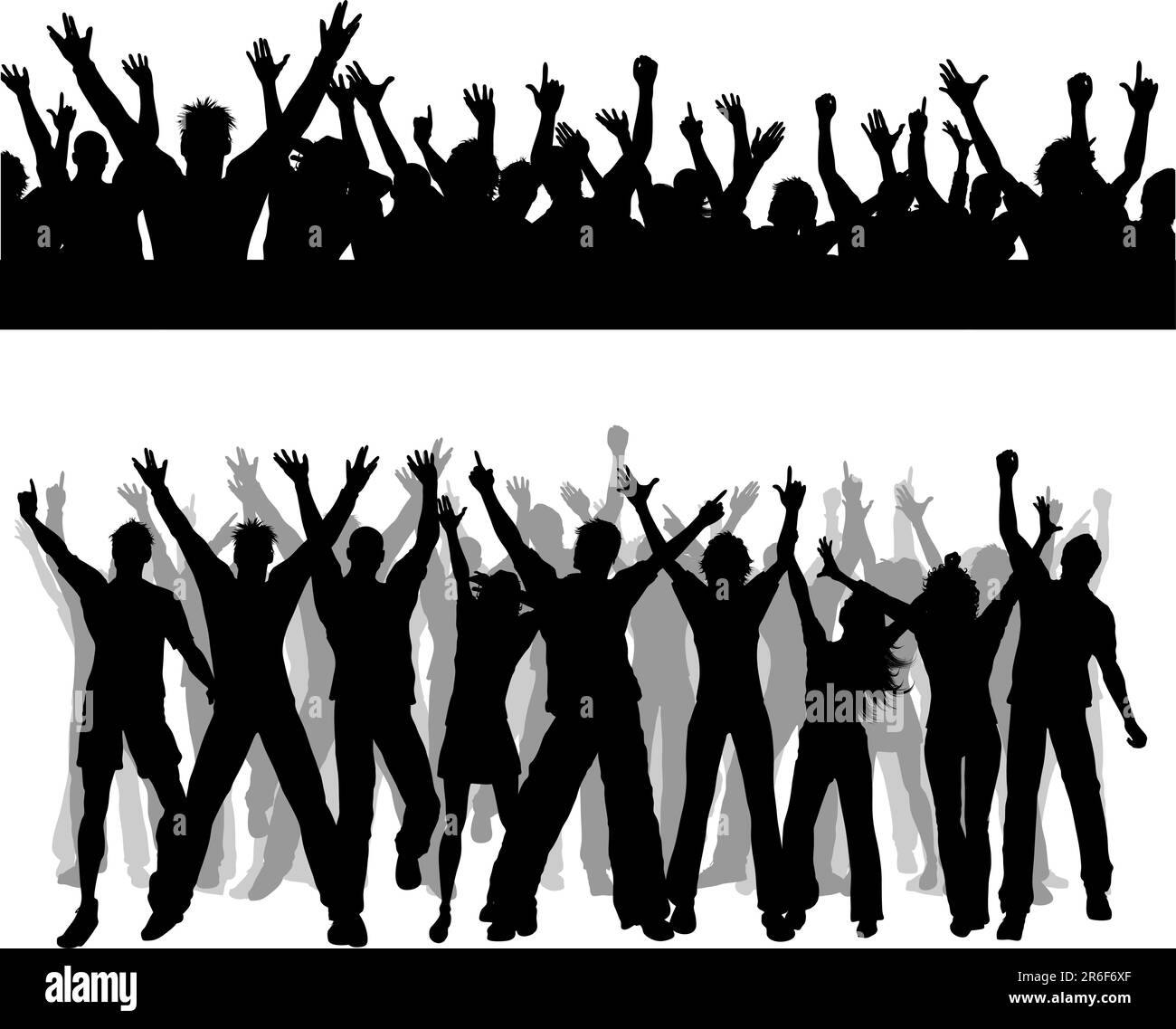 Double crowd Black and White Stock Photos & Images - Alamy