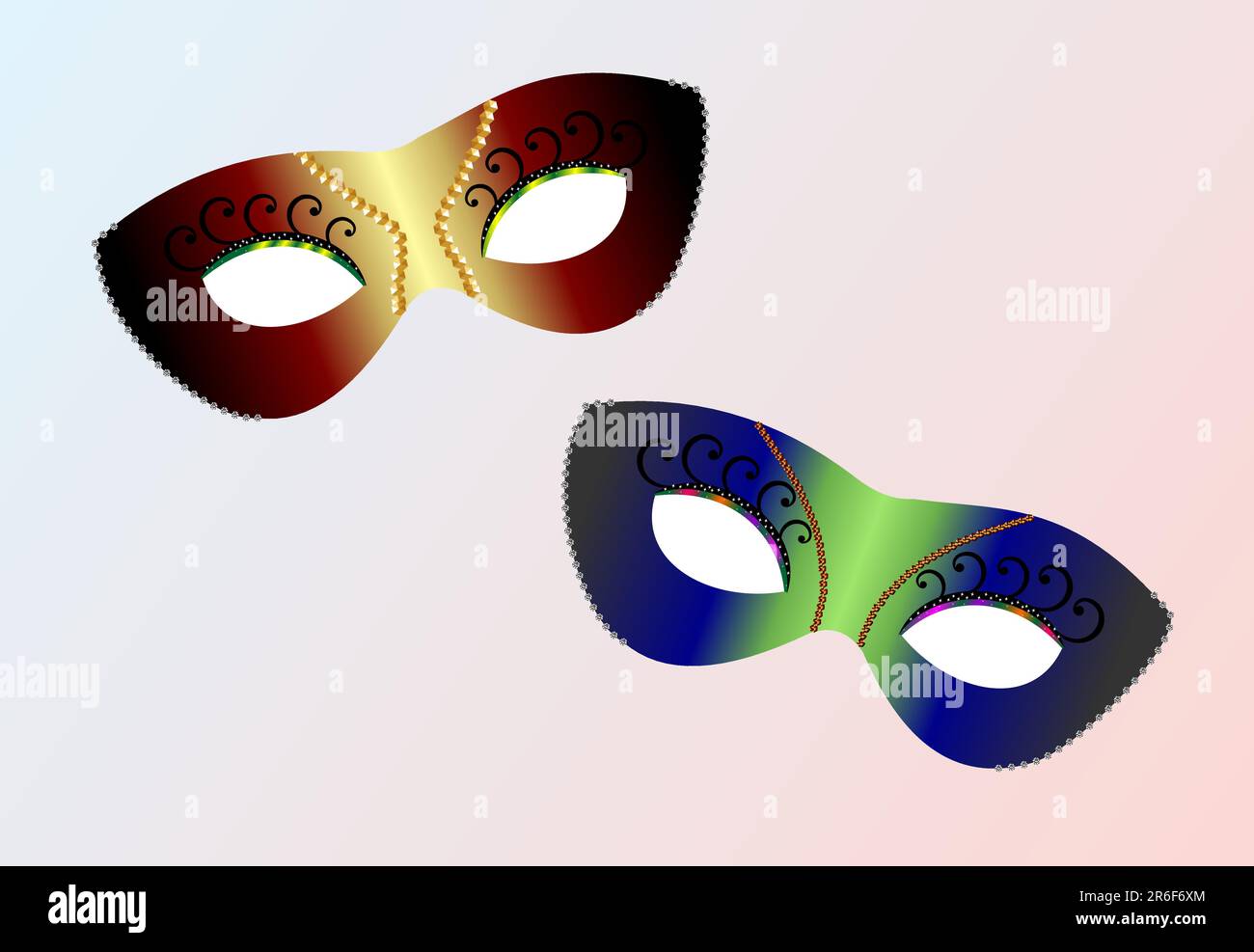 Vector realistic carnaval masks Stock Vector Image & Art - Alamy
