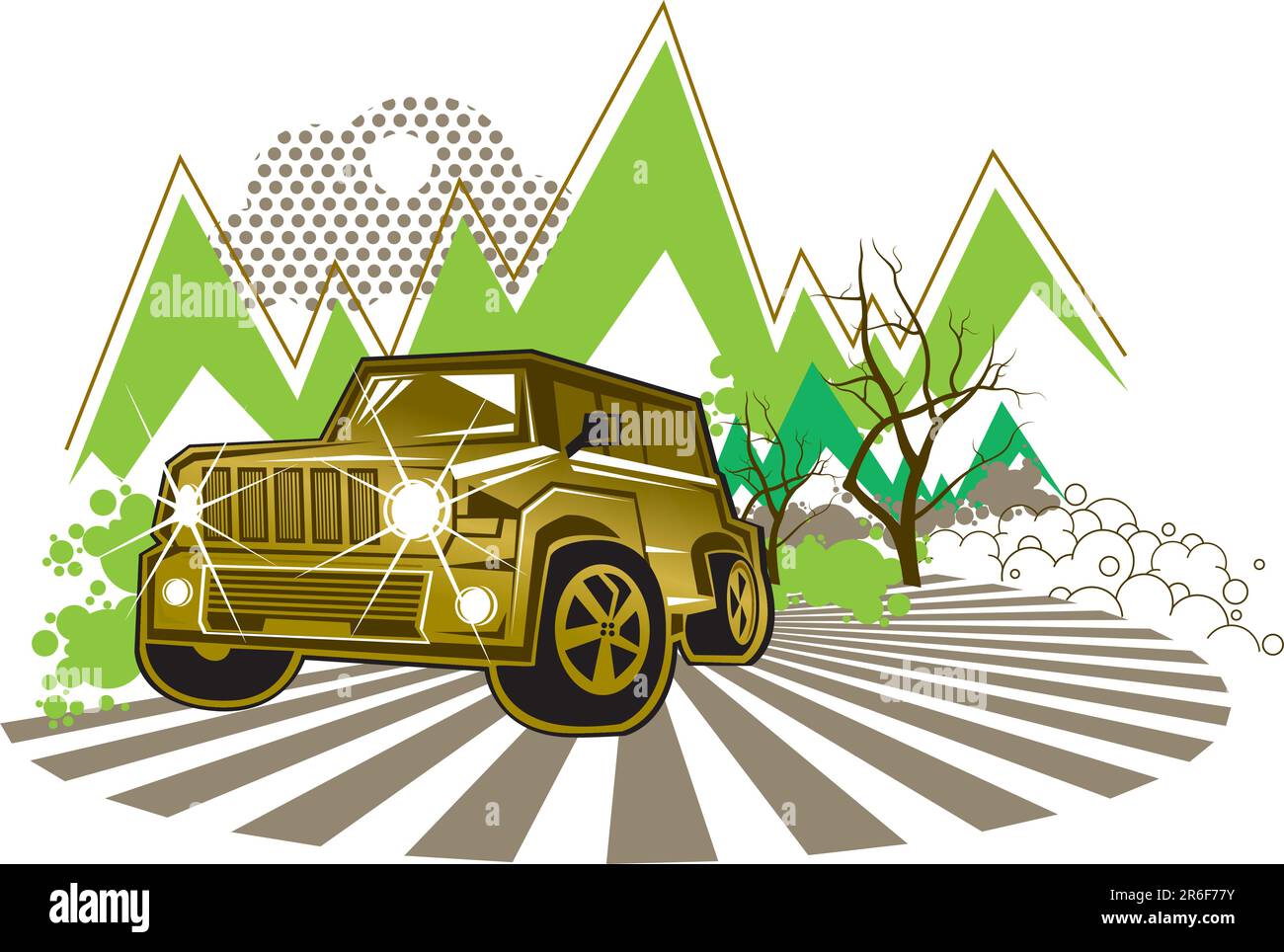 Funky SUV pattern design background Stock Vector Image & Art - Alamy