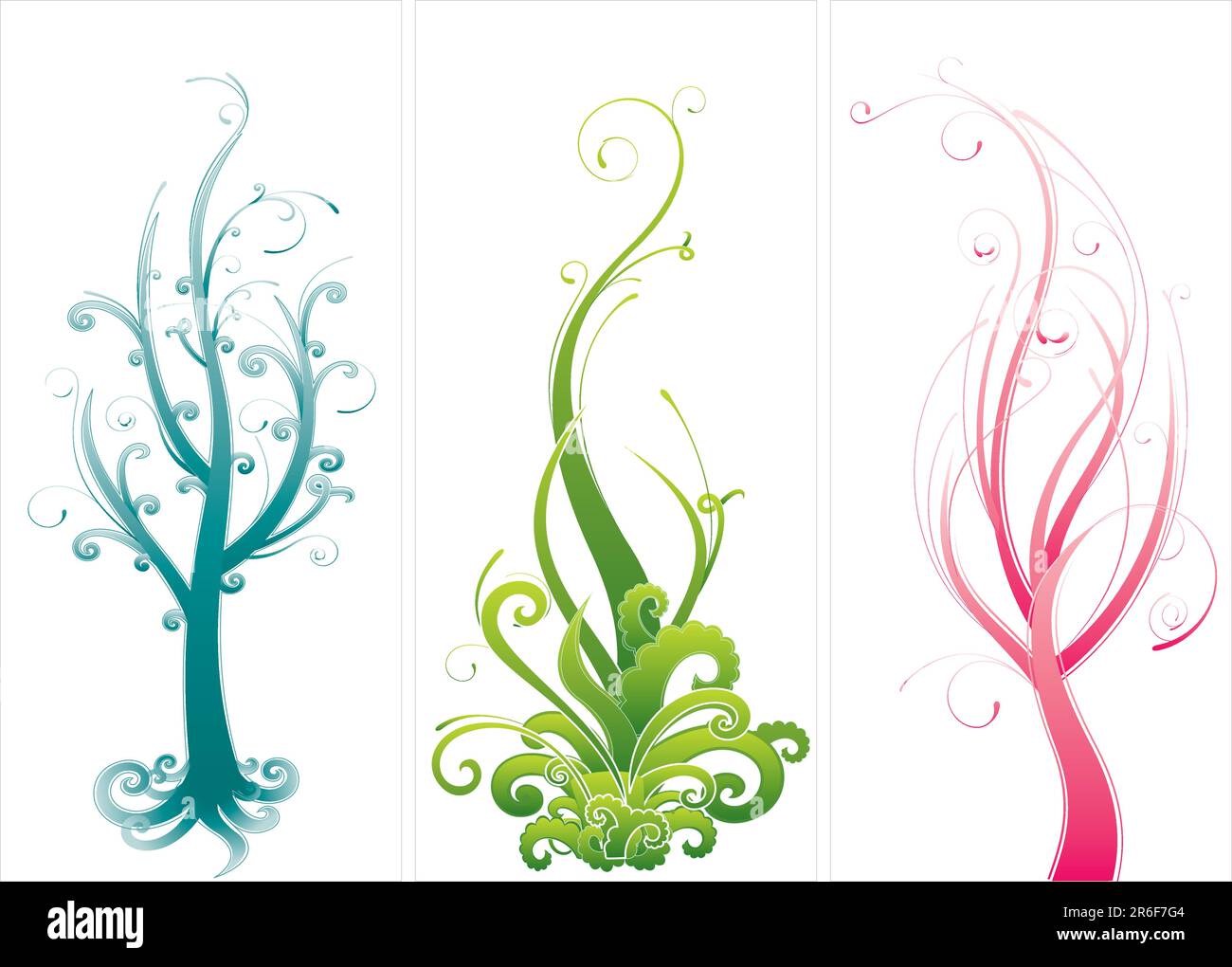 ornate tree pattern design Stock Vector Image & Art - Alamy