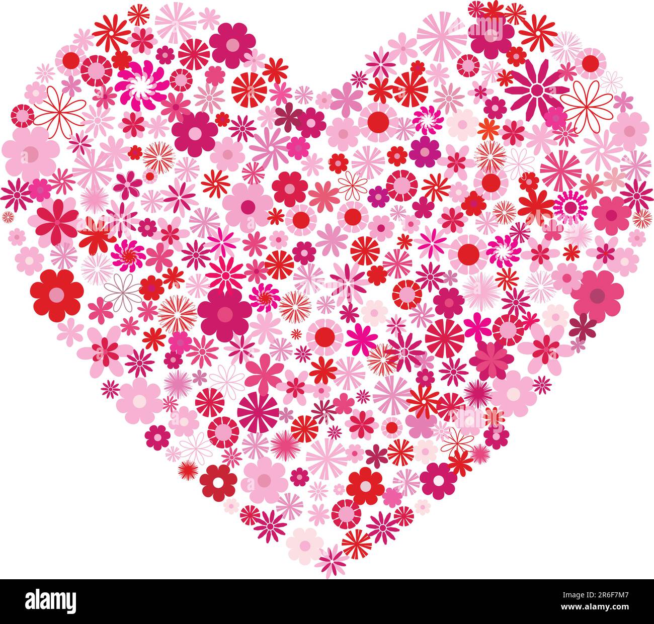 Bloom heart Stock Vector Images - Alamy