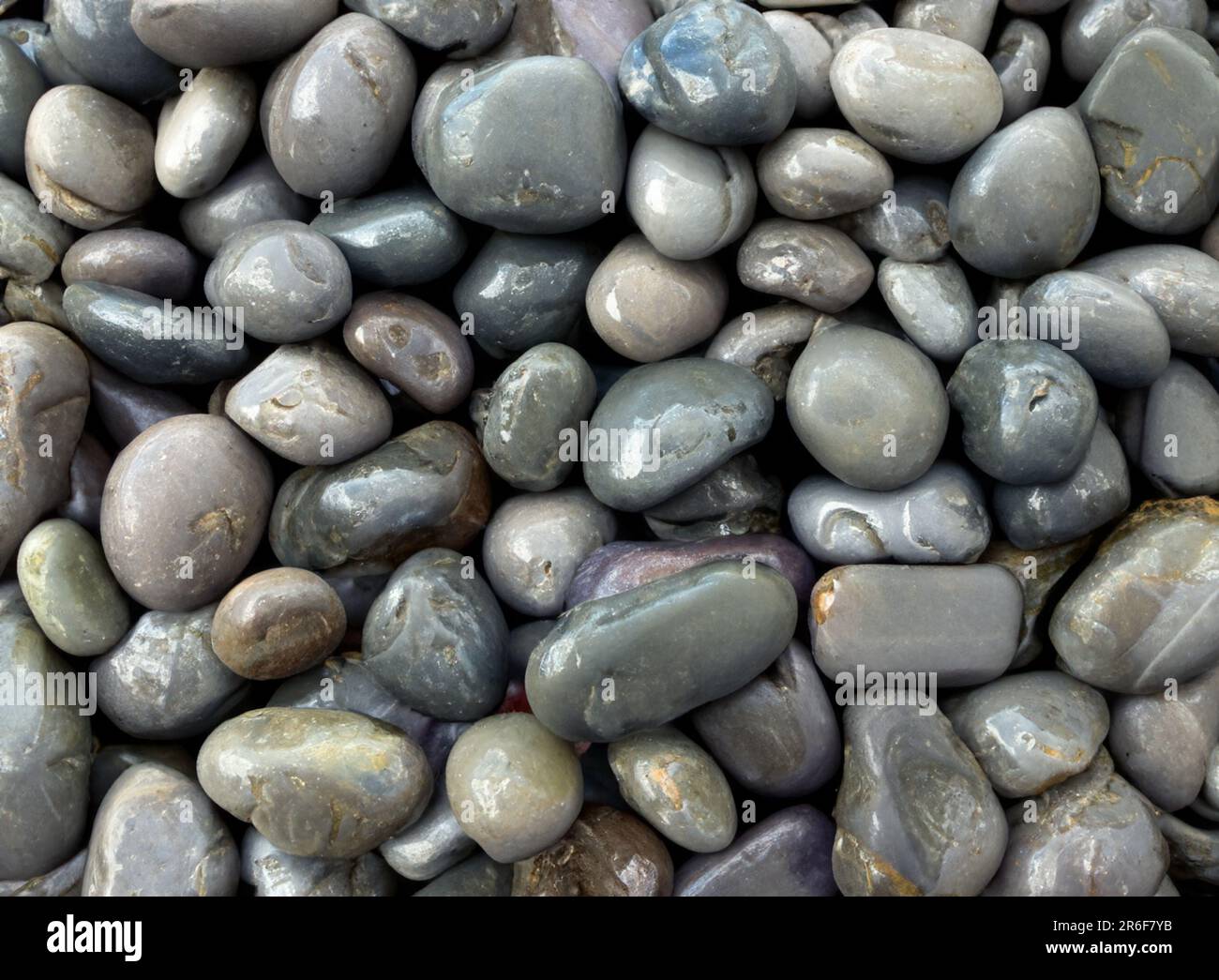 a bunch of rocks that are all different colors and sizes Stock Photo ...