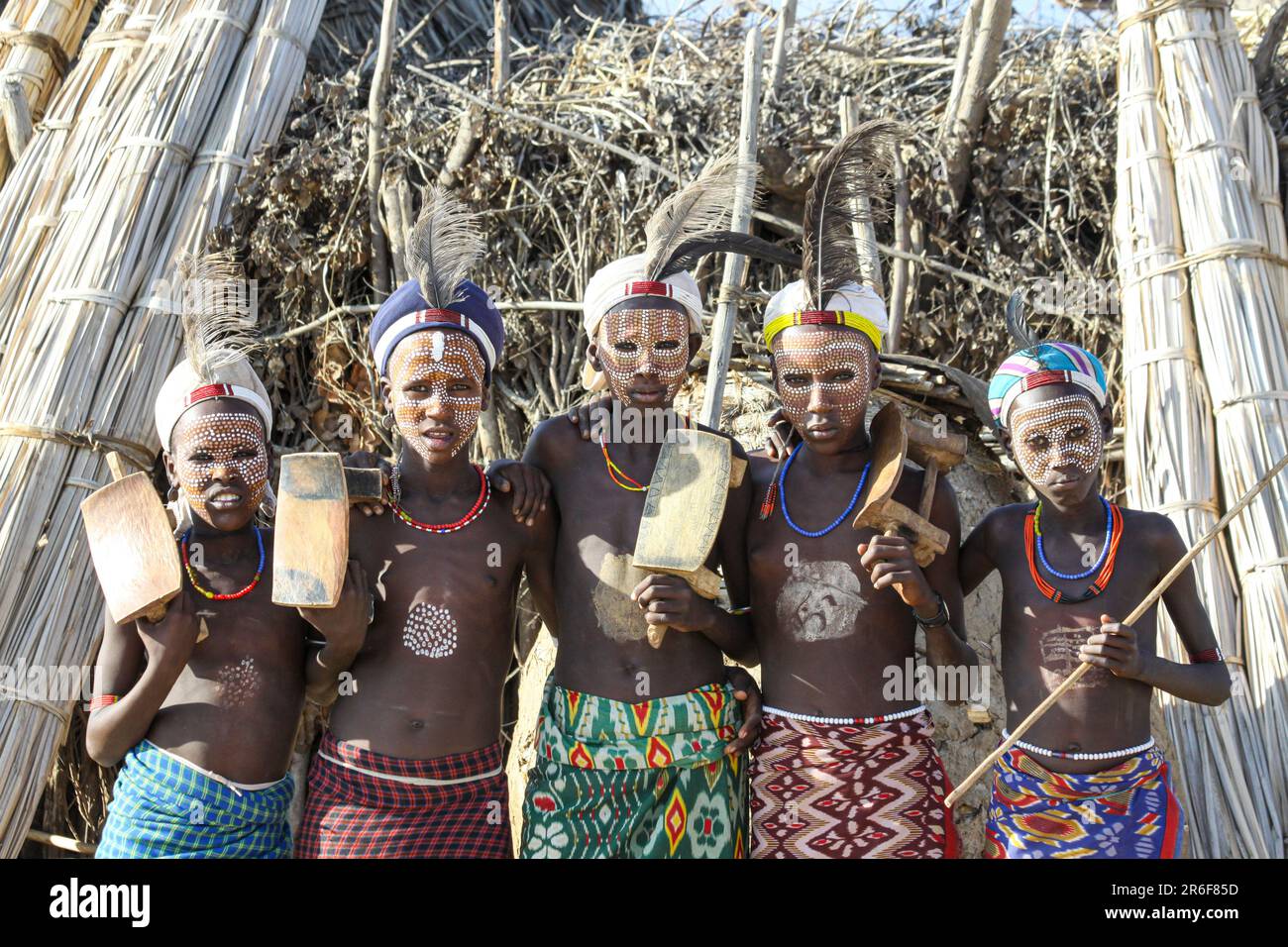 Members of the Arbore tribe photographed in the Omo valley, Ethiopia ...