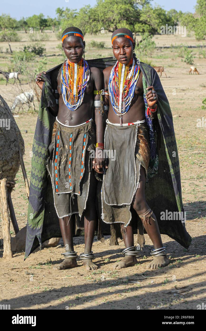 Members of the Arbore tribe photographed in the Omo valley, Ethiopia ...