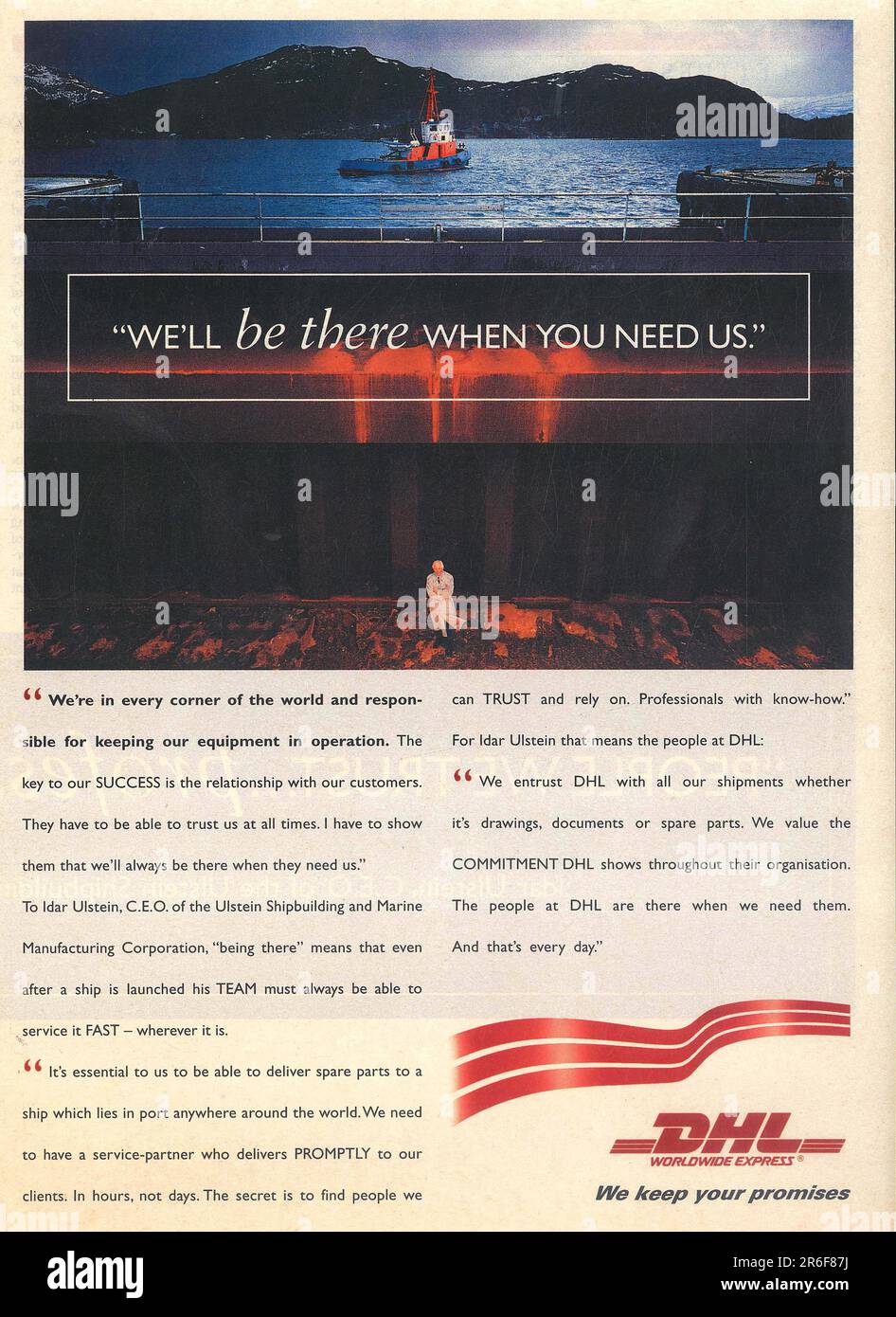 Dhl advertisements hi-res stock photography and images - Alamy