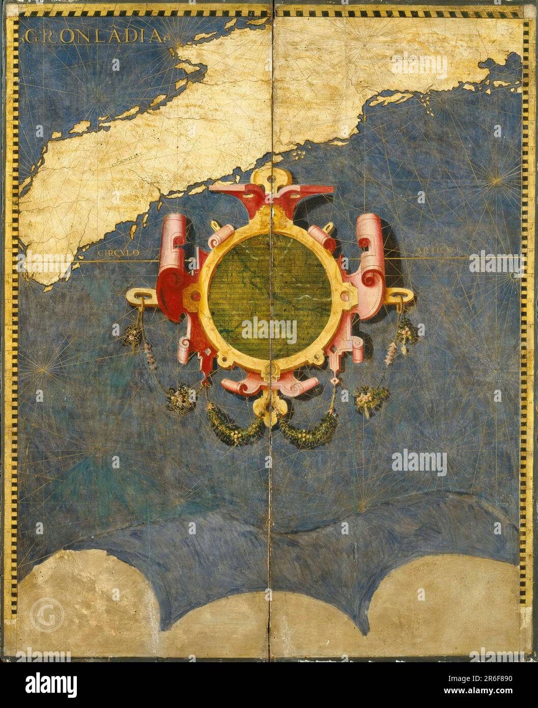 Antique world maps HQ – Map of the Southern part of Greenland - Hall of ...