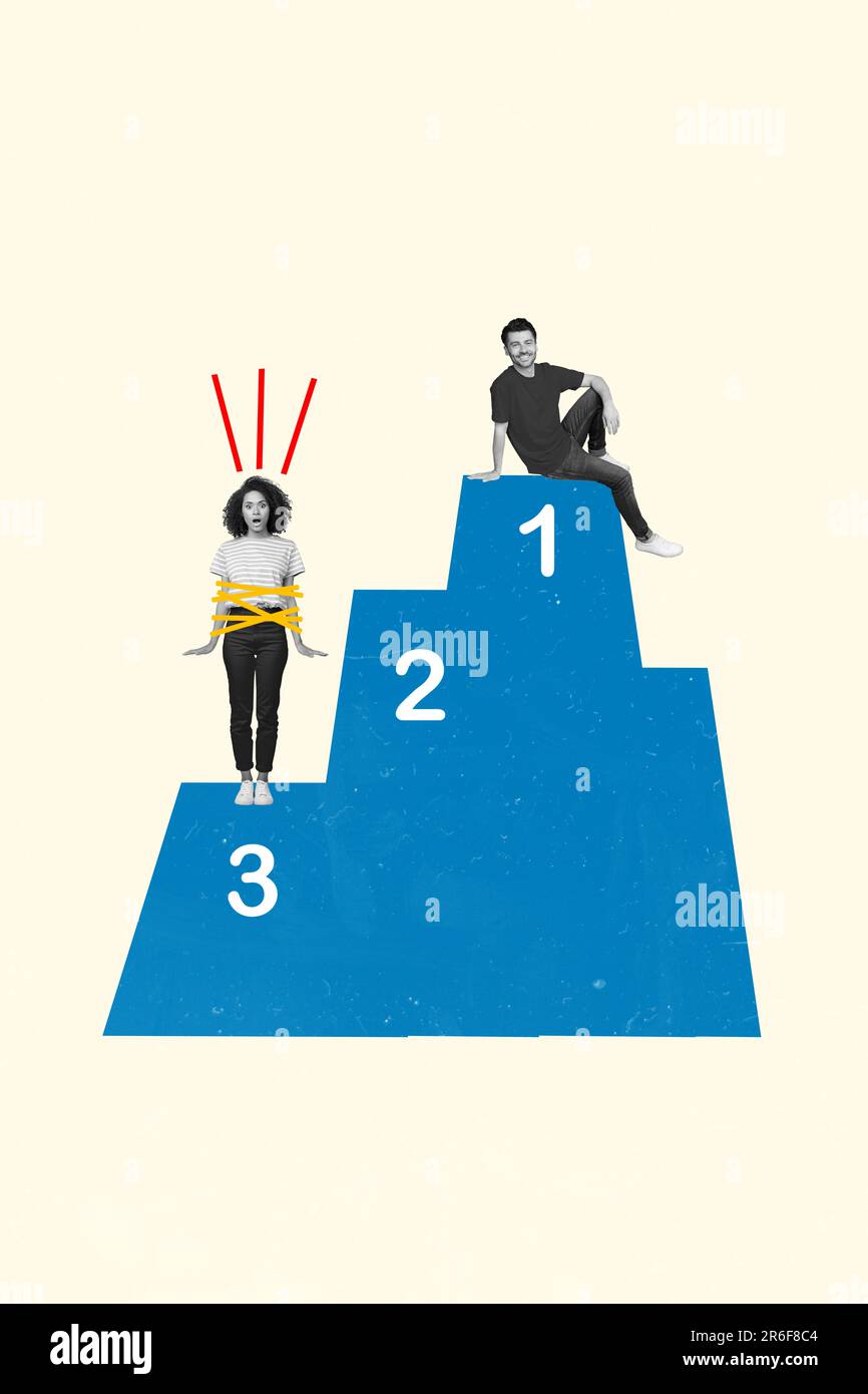 Vertical composite collage ladder improvement competition best worker ...