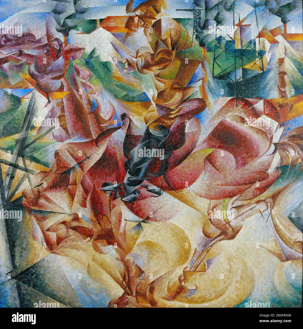Umberto Boccioni. Painting entitled “Elasticità” by Umberto Boccioni ...