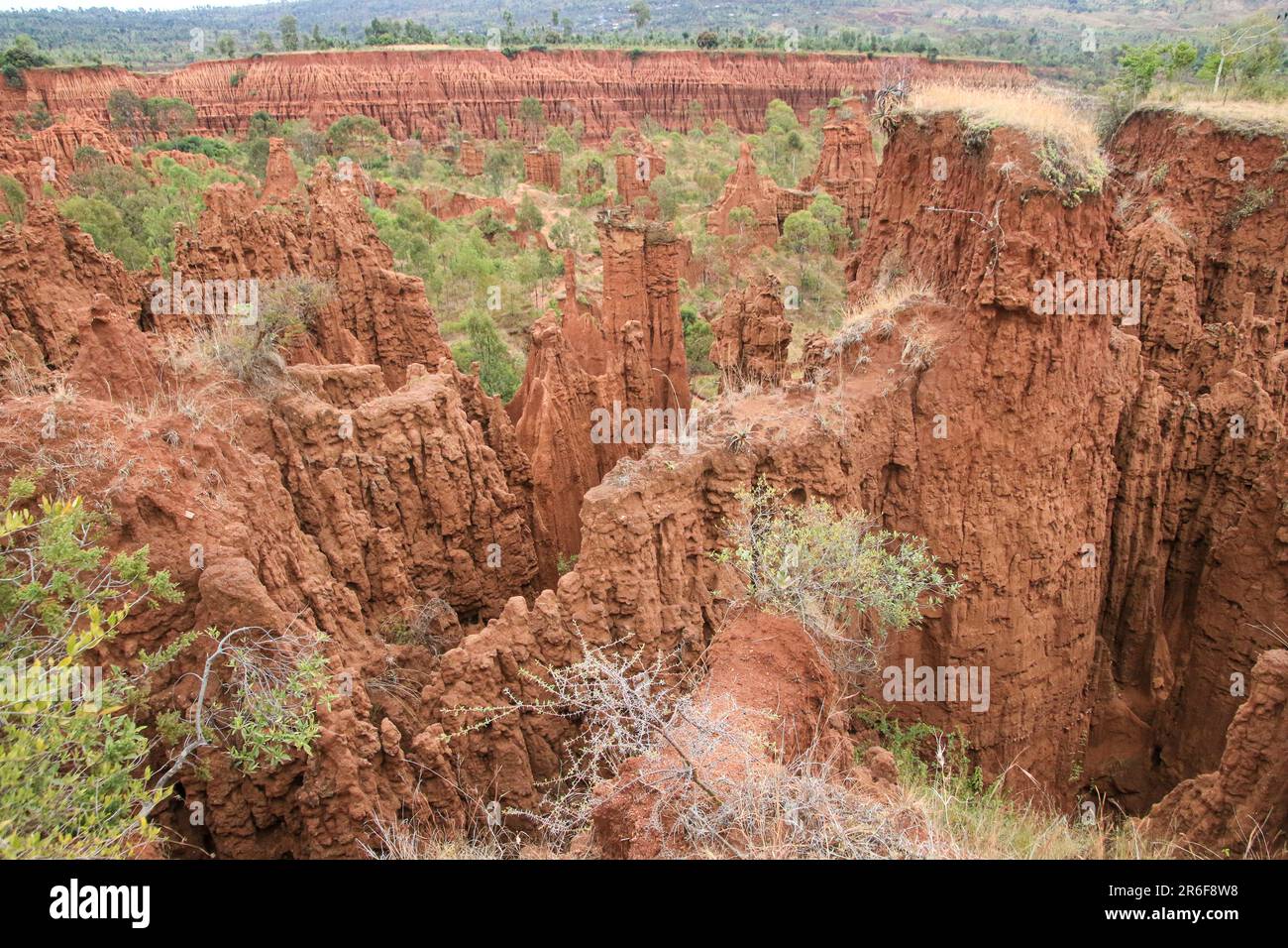Sandstone rock formations at Gesergiyo, near Konso, Ethiopia, Africa ...